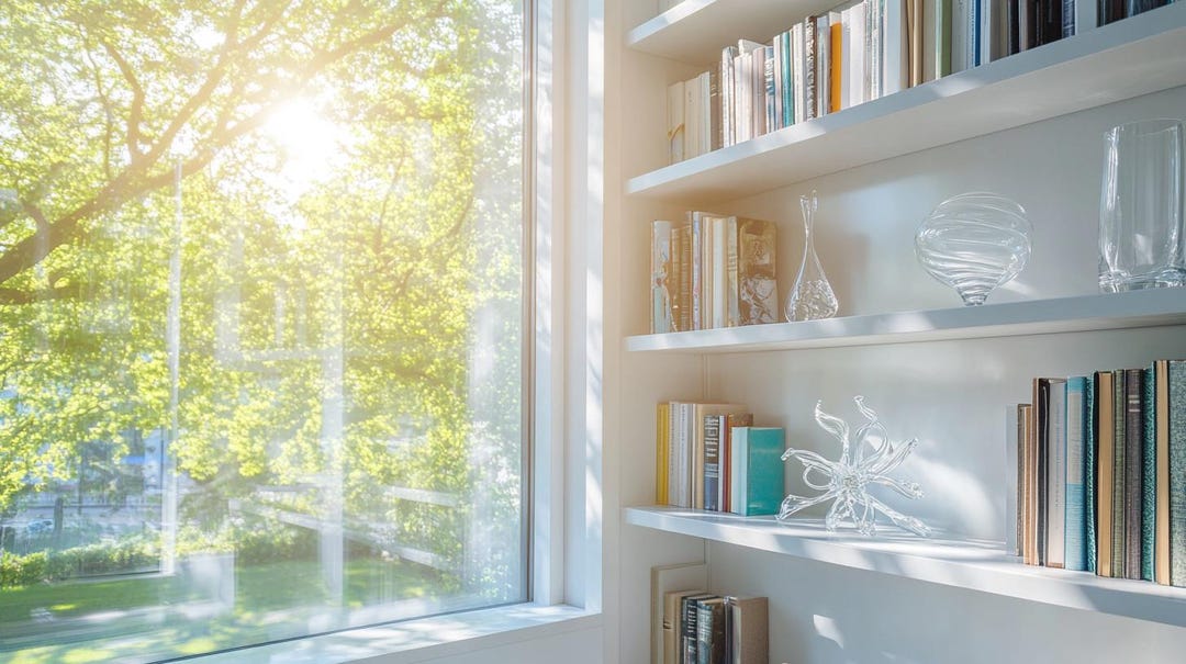 Zoom Background for Bright Office Space With Shelves – Virtual ...