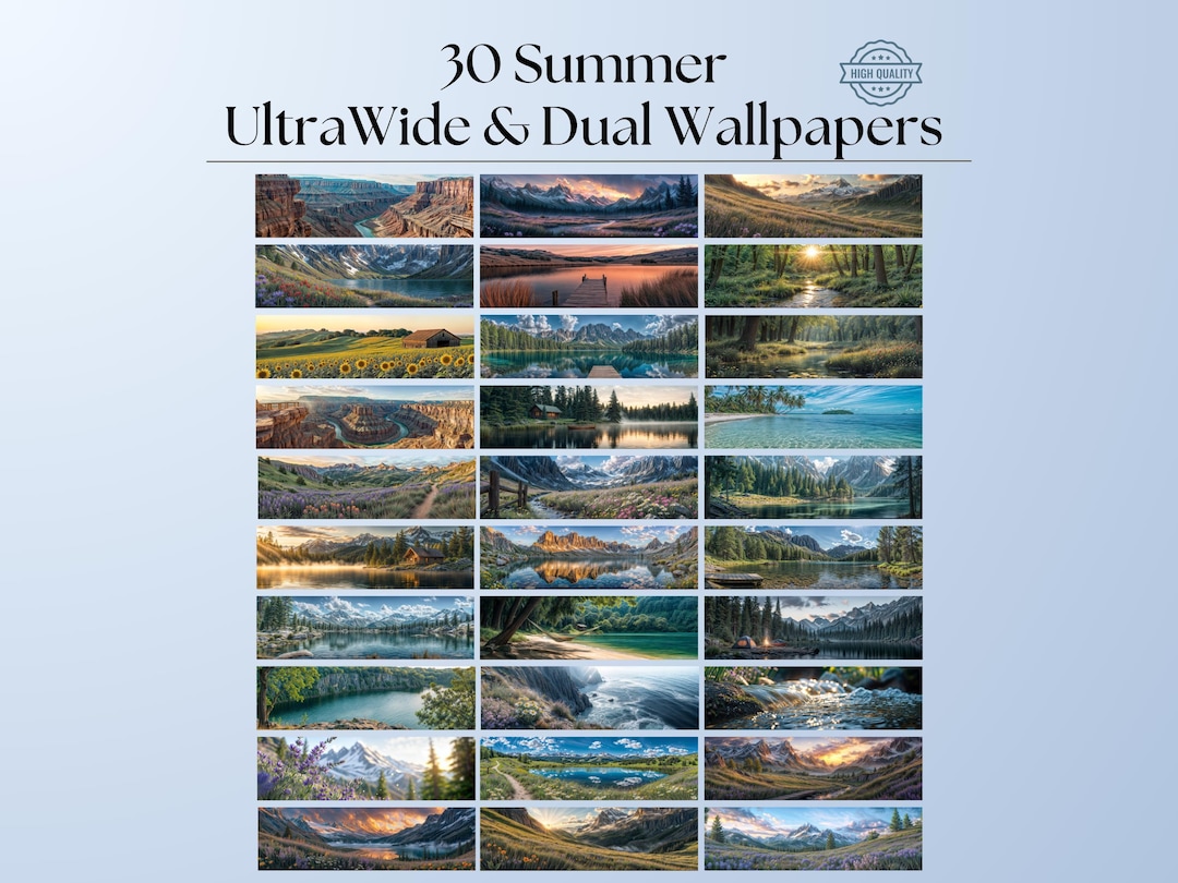 30-pack Summer Wallpaper Bundle for Ultrawide & Dual Monitors | 32x9 ...