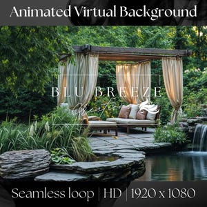 Zoom Animated Virtual Background | Compatible With Zoom, Google Meet ...
