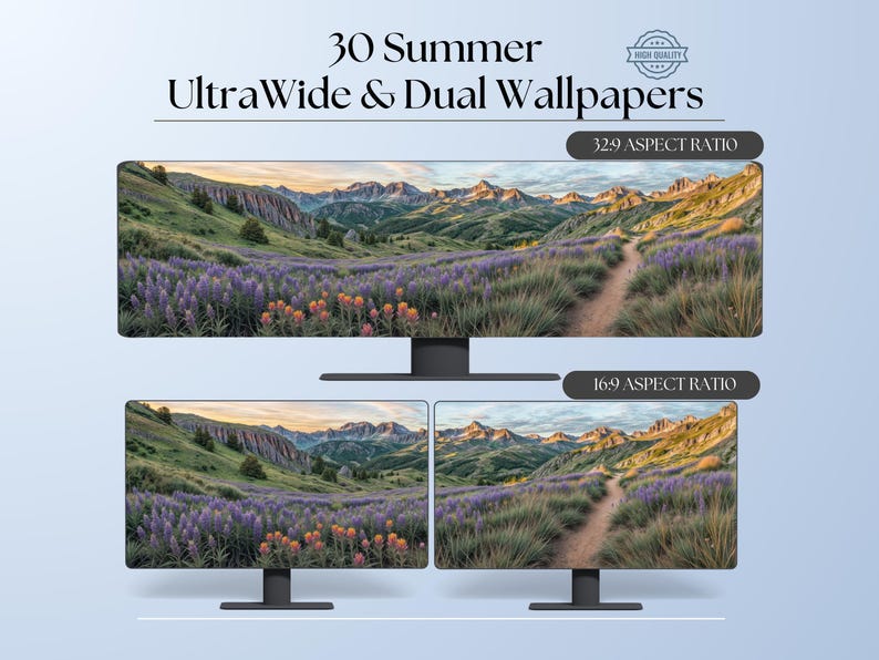 30-pack Summer Wallpaper Bundle for Ultrawide & Dual Monitors | 32x9 ...