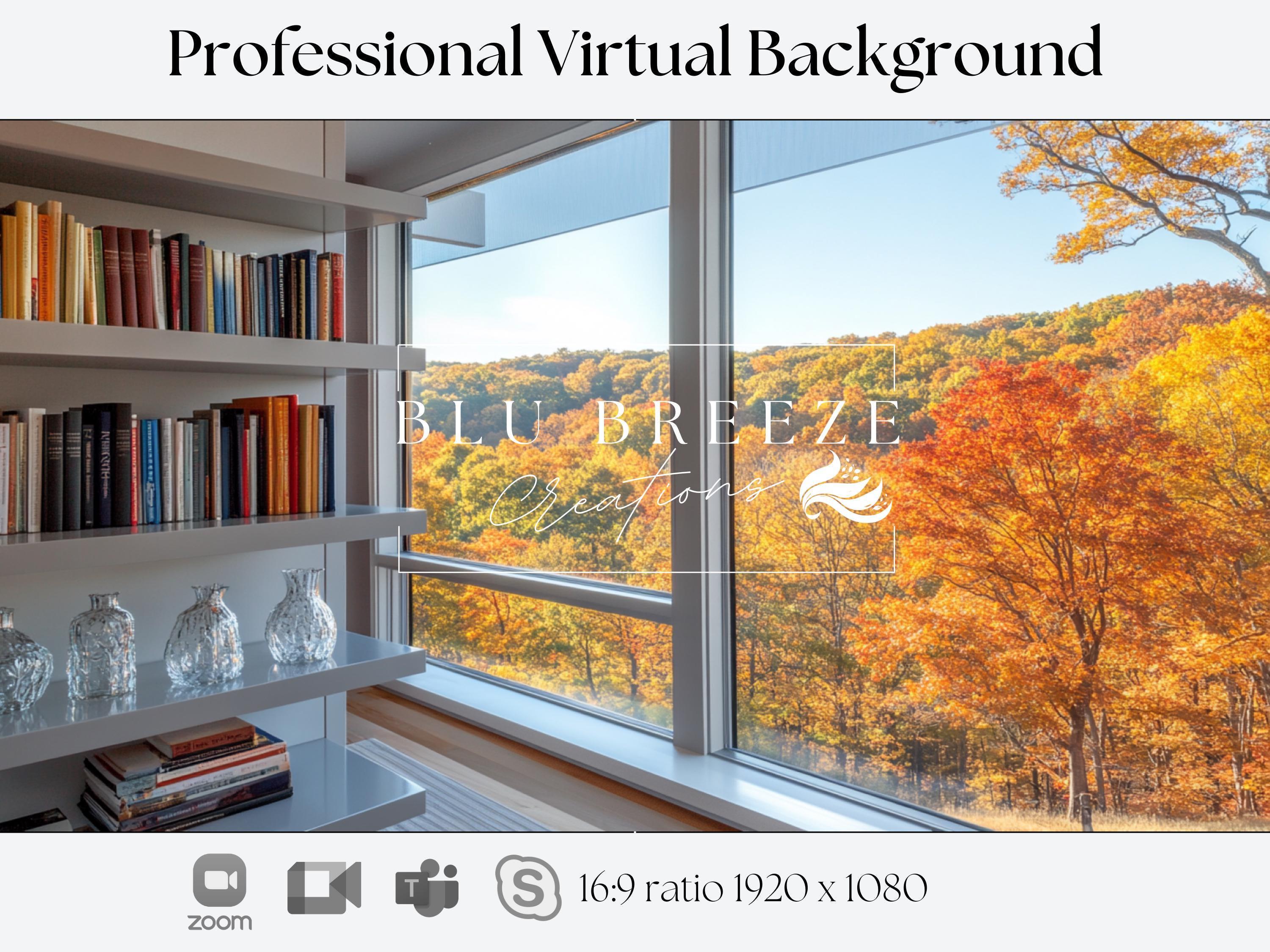 Fall Virtual Background | Compatible With Zoom, Teams, Webex, Skype ...