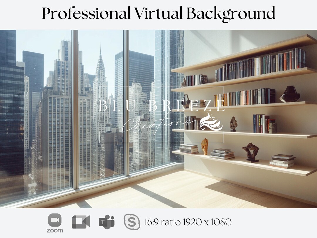 City Background for Video Calls Zoom Teams Facebook Skype Google Meet ...