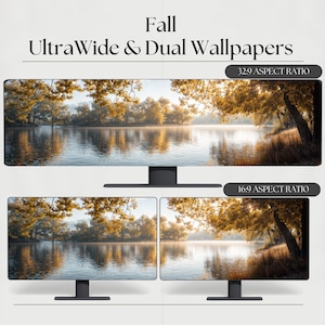 Fall Desktop Wallpaper for Ultrawide and Dual Monitors | 32x9 and 16x9 ...