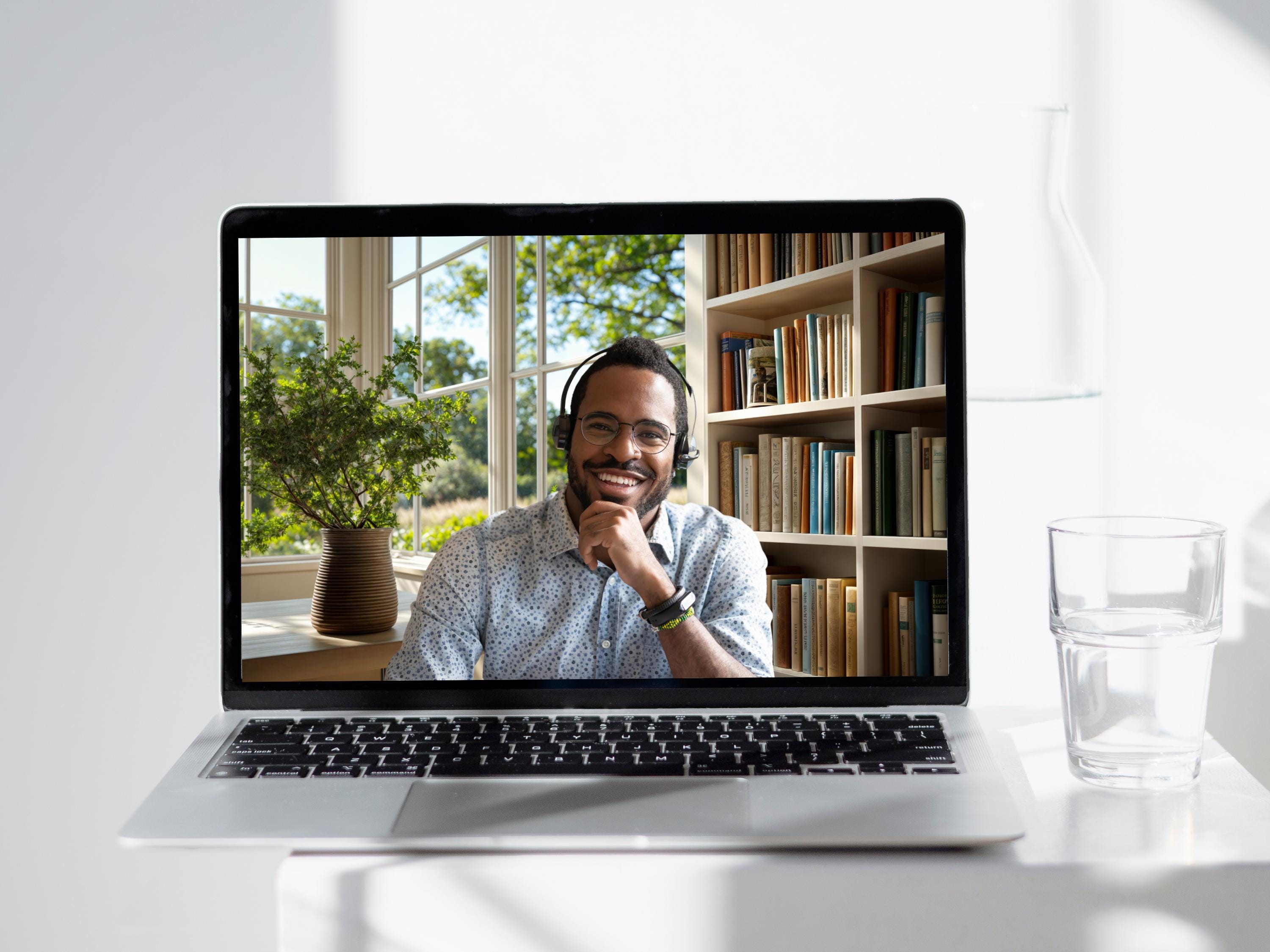 Zoom Background With a Sunlit Workspace – Virtual Background for Google ...