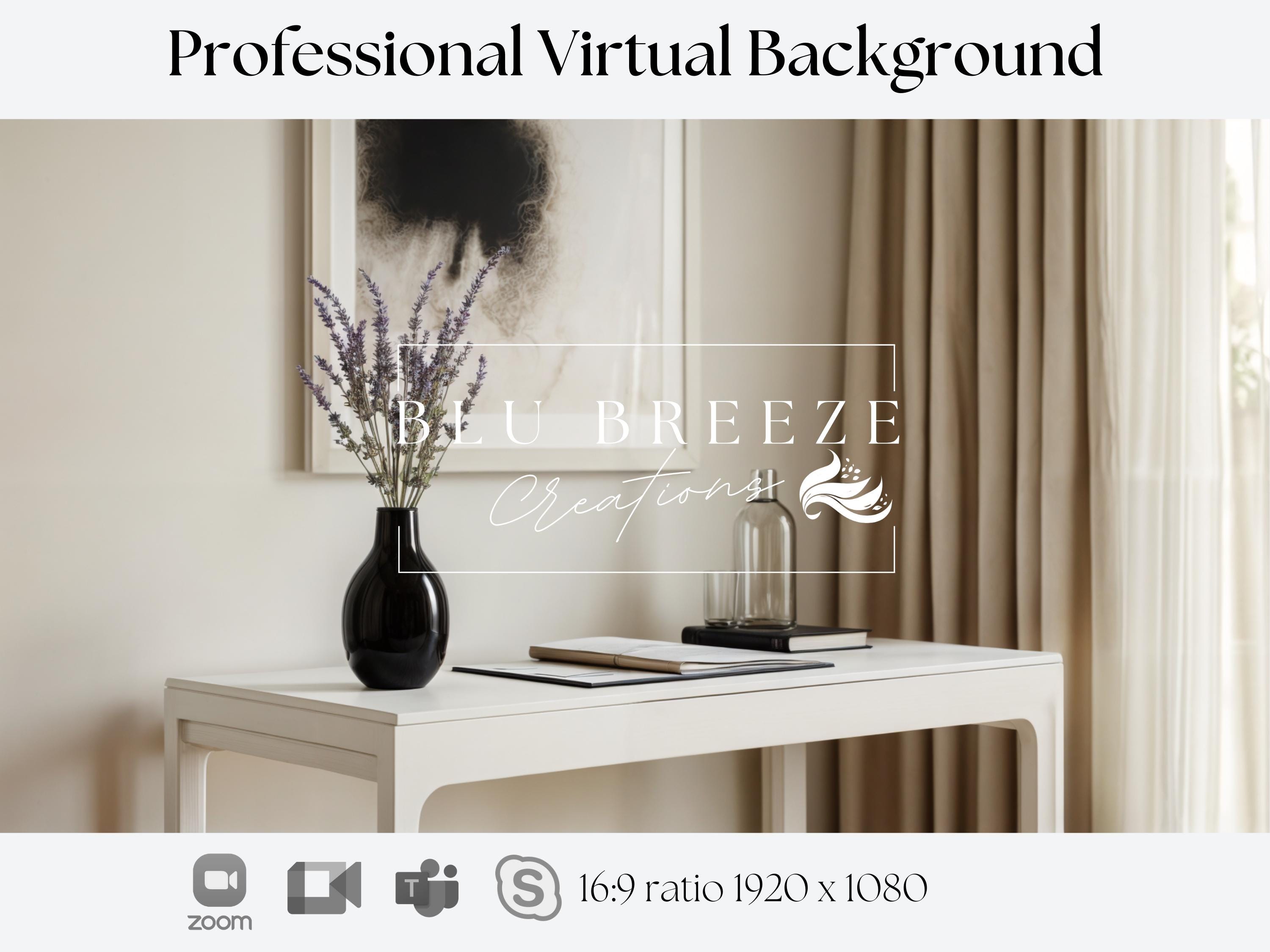Simple Virtual Meeting Background | Zoom Teams Webex Skype Google Meet ...