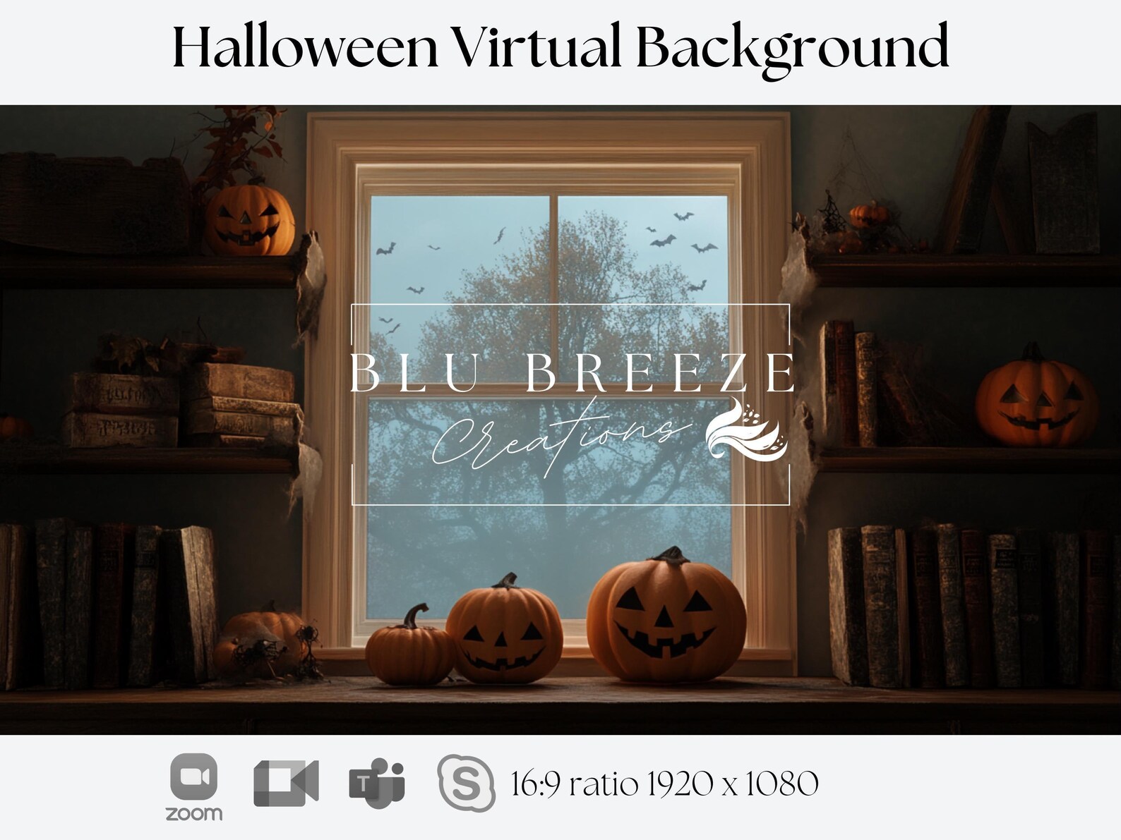 30 Halloween Virtual Backgrounds | Compatible With Zoom, Teams, Webex ...