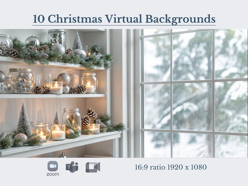 10 Christmas Virtual Backgrounds | Compatible With Zoom, Teams, Webex ...