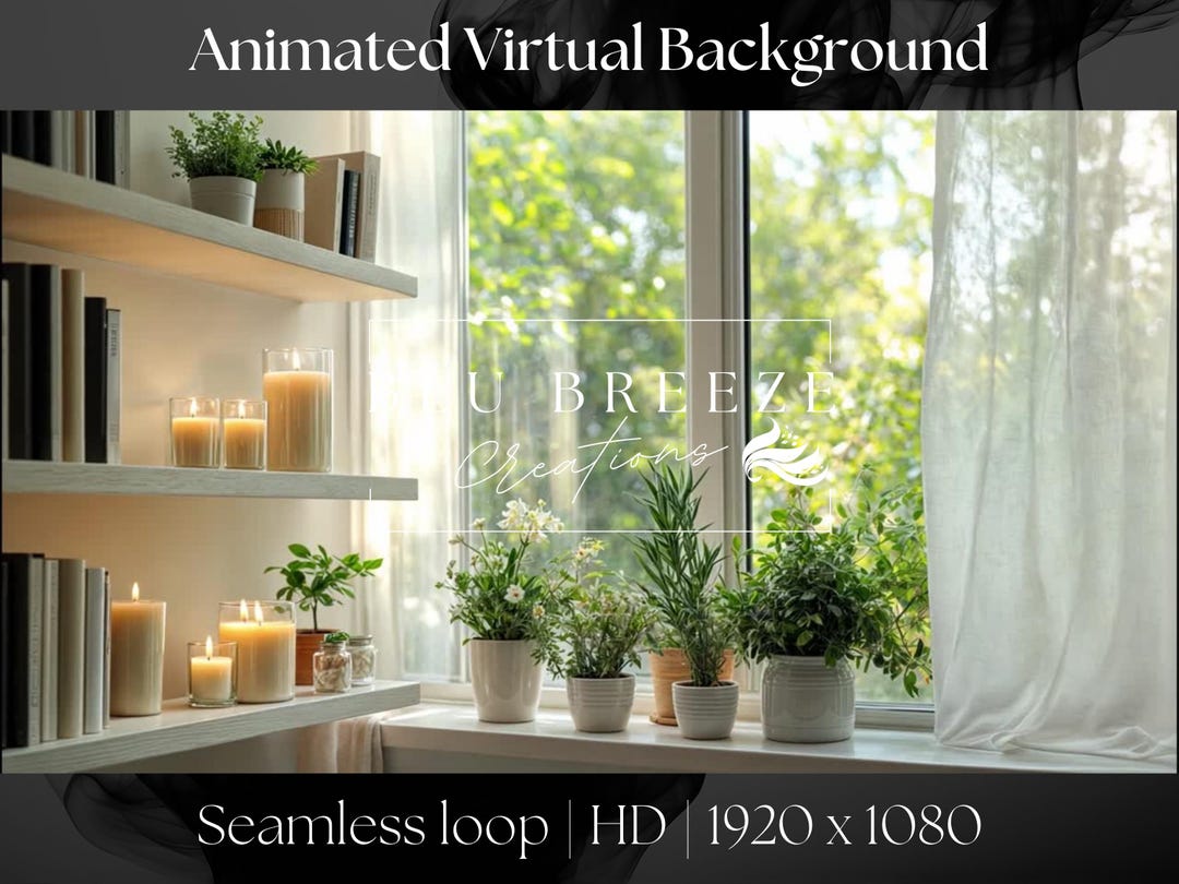 Zoom Animated Peaceful Candle Virtual Background | Compatible With Zoom ...