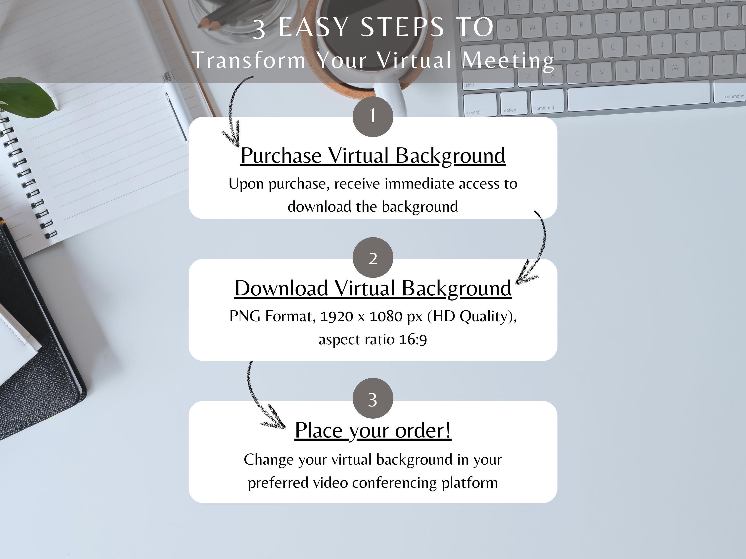 Beach House Virtual Background | Compatible With Zoom, Teams, Webex ...