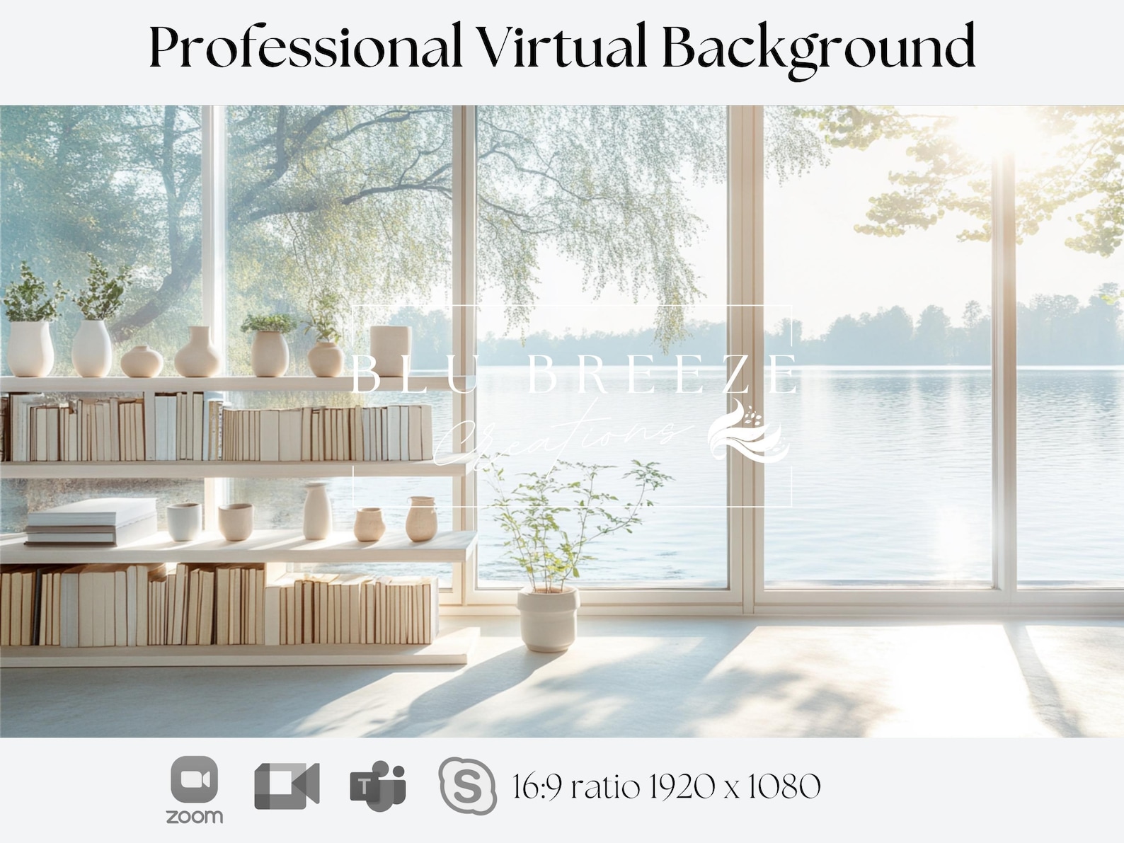 Lake House Virtual Background | Compatible With Zoom, Teams, Webex ...
