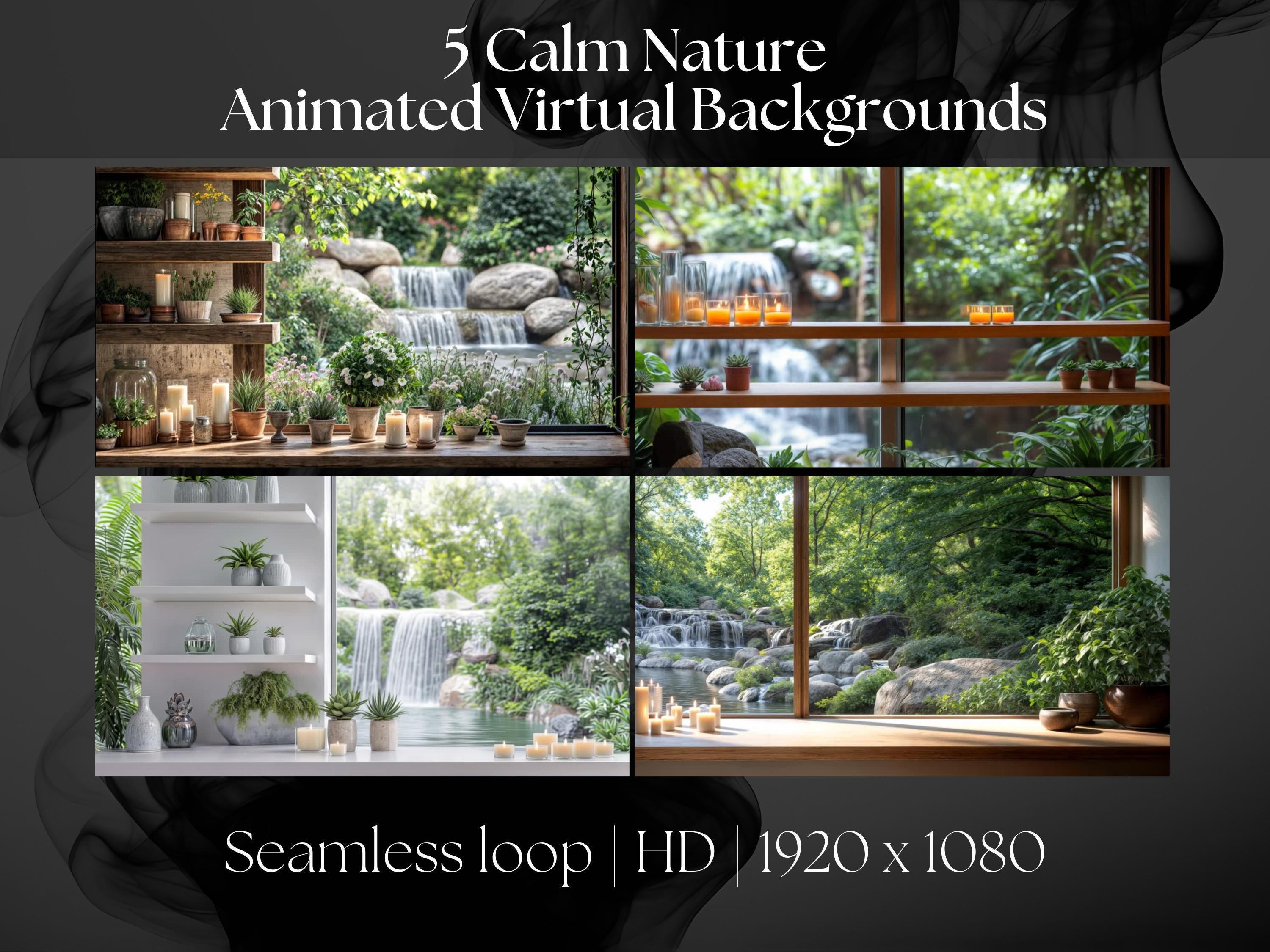 5 Calm Nature Animated Virtual Backgrounds for Zoom, Google Meet ...