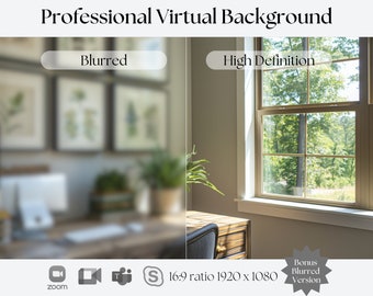 Virtual Background Compatible With Zoom, Teams, Facebook, Webex, Skype ...