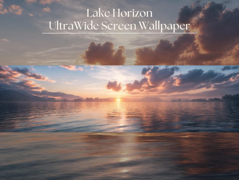 Lake Horizon Ultrawide and Dual Monitor Wallpaper High-resolution ...