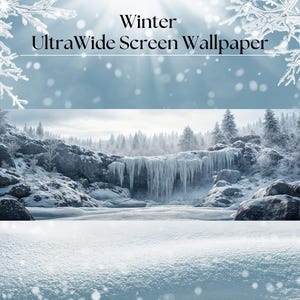 Snowy Desktop Backgrounds for Windows and Mac - Winter-themed Ultrawide ...