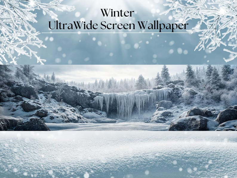 Snowy Desktop Backgrounds for Windows and Mac - Winter-themed Ultrawide ...