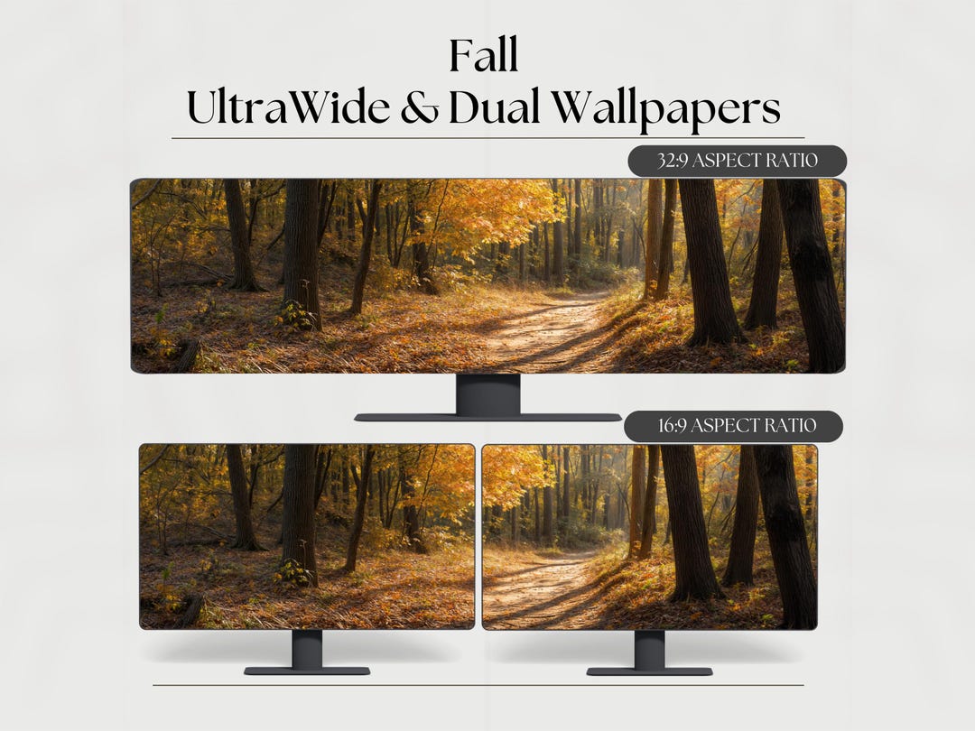 Autumn Desktop Wallpaper for Ultrawide and Dual Monitors | 32x9 and ...