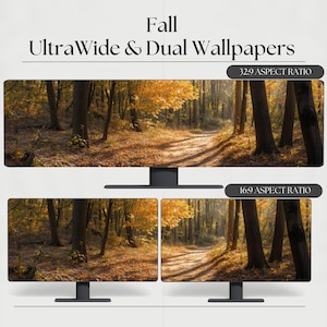 Autumn Desktop Wallpaper for Ultrawide and Dual Monitors | 32x9 and ...
