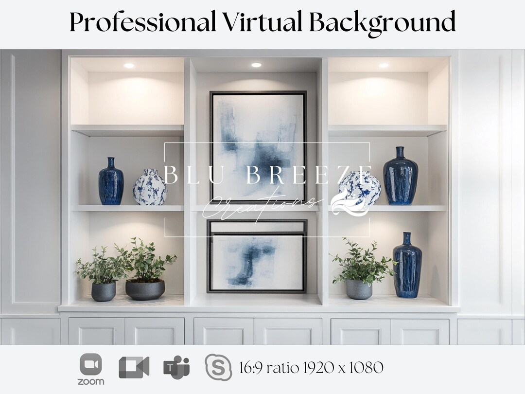 Virtual Background for Video Calls - Clean Warm Lighting for Zoom ...