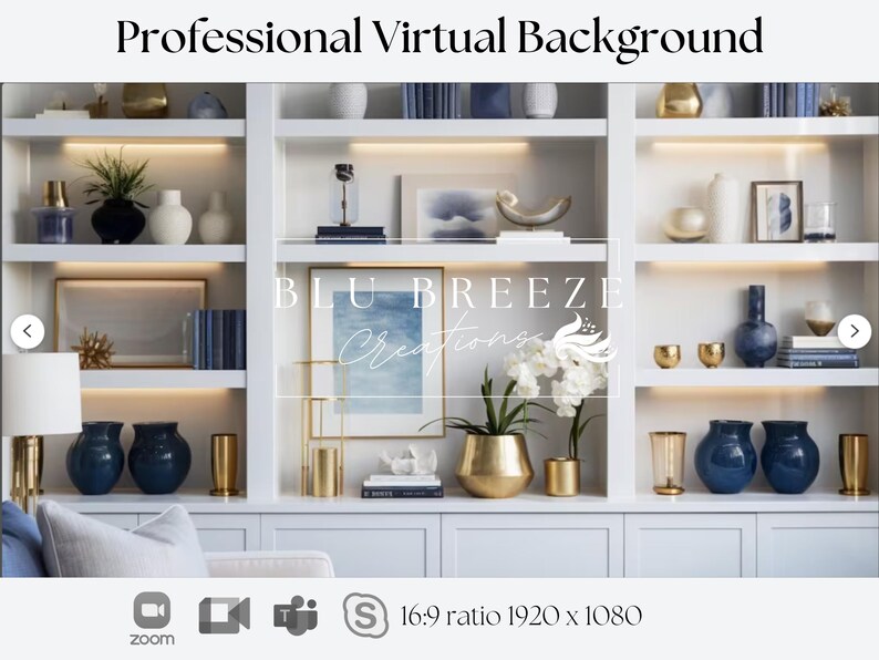 10 Contemporary Virtual Backgrounds Clean Office Collection for Google ...
