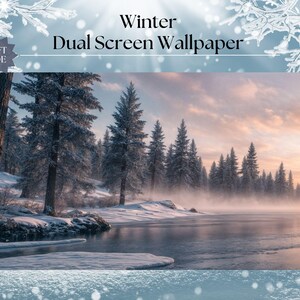 Snowy Winter Wallpaper for Ultrawide and Dual Monitors - High ...