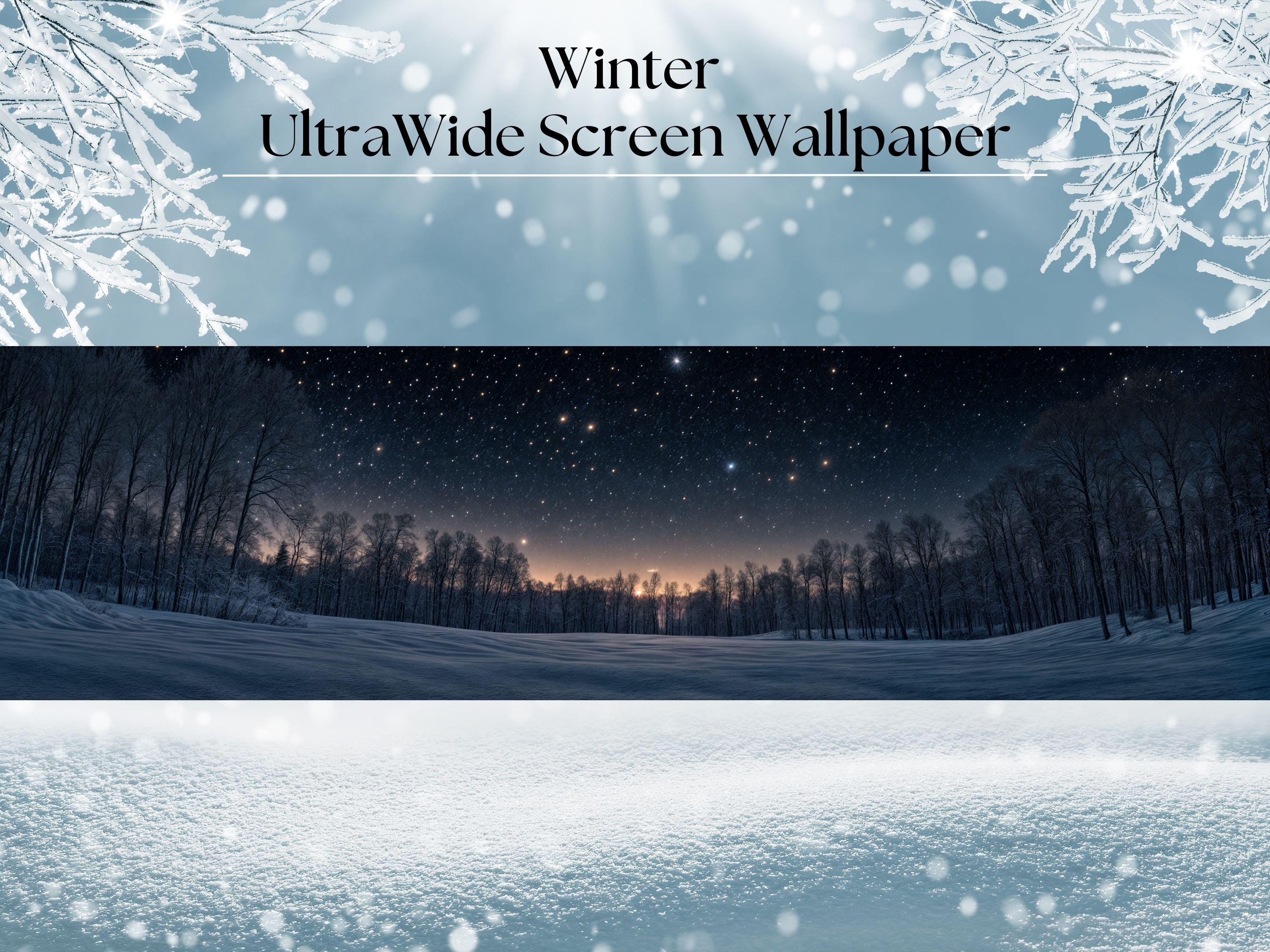 Winter Night Stars Wallpaper - 32x9 and 16x9 High-resolution Desktop ...