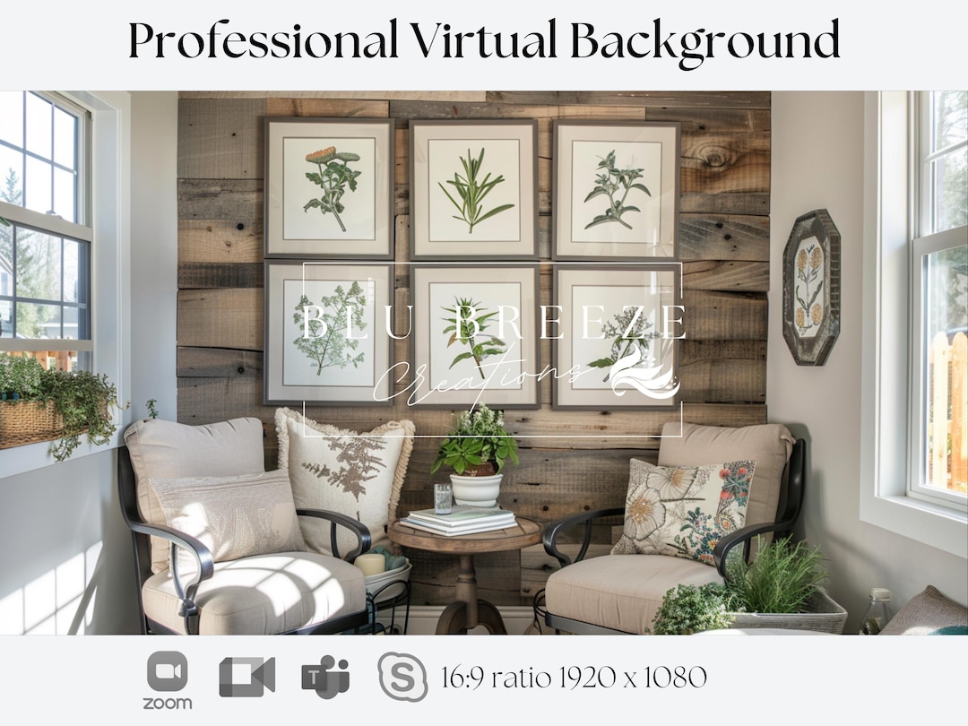 Cozy Book Nook Virtual Background | Compatible With Zoom, Teams, Webex ...