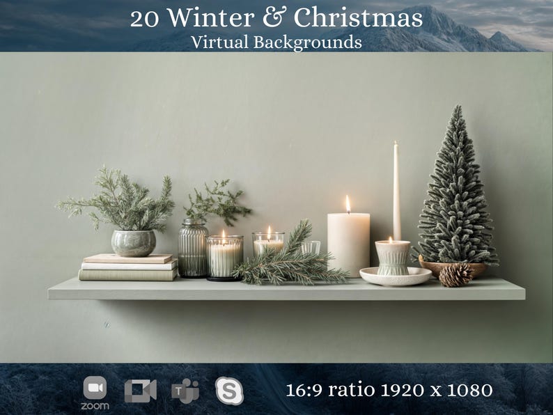 20 Winter and Christmas Backgrounds for Video Calls | Compatible With ...