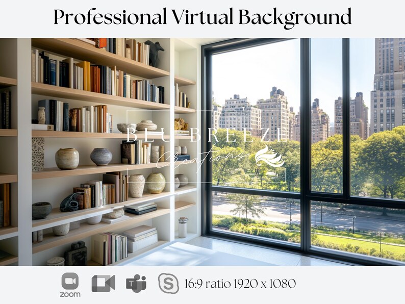 City Background for Zoom, Teams, Skype, and Google Meet Backdrop for ...