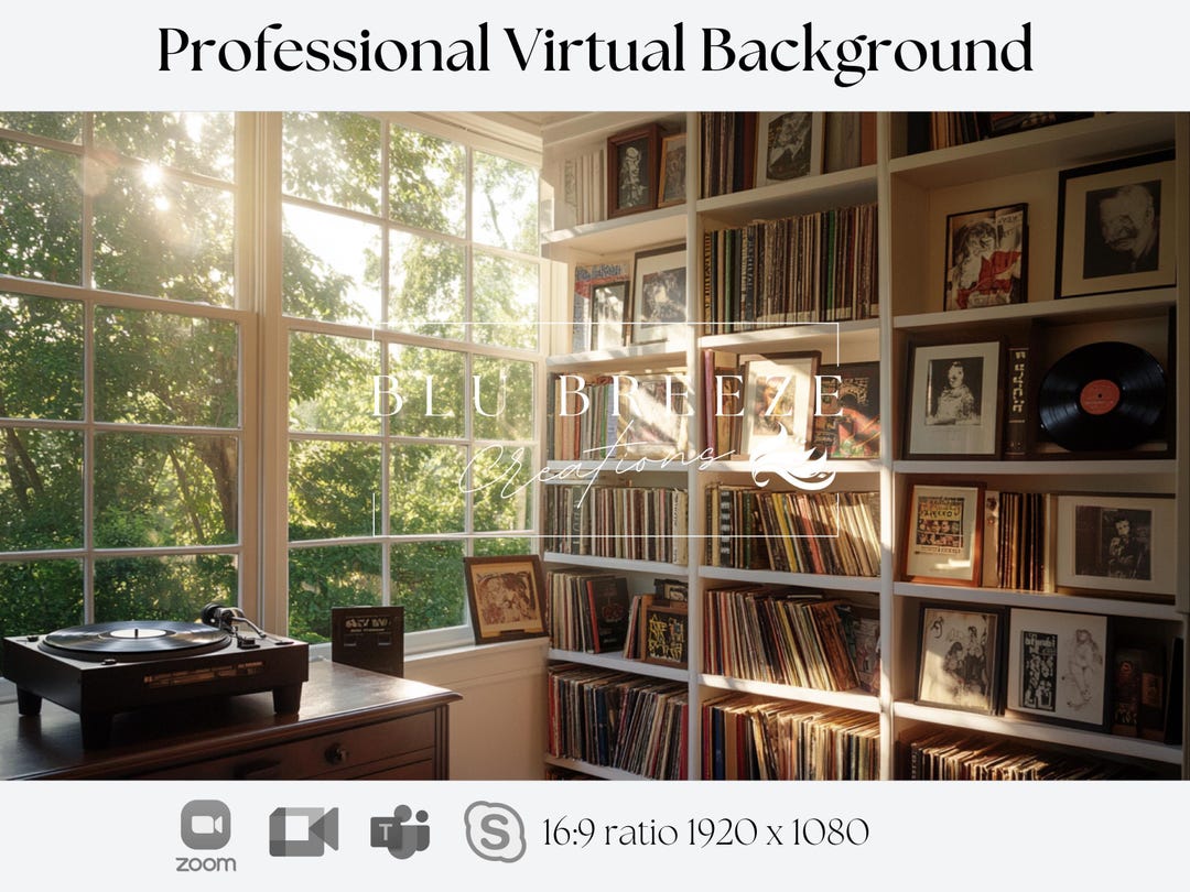 Music Themed Virtual Background | Compatible With Zoom, Teams, Webex ...