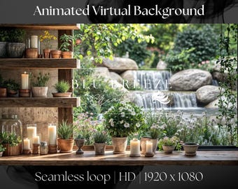 Animated Waterfall Virtual Background for Zoom, Google Meet & More ...