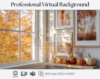 Early Fall Virtual Background | Compatible With Zoom, Teams, Webex ...