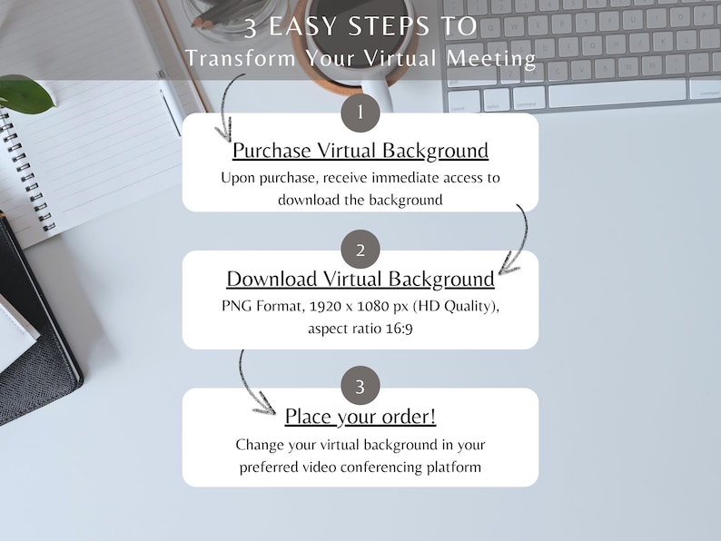Simple Clean Winter Virtual Background for Video Calls Zoom Microsoft ...