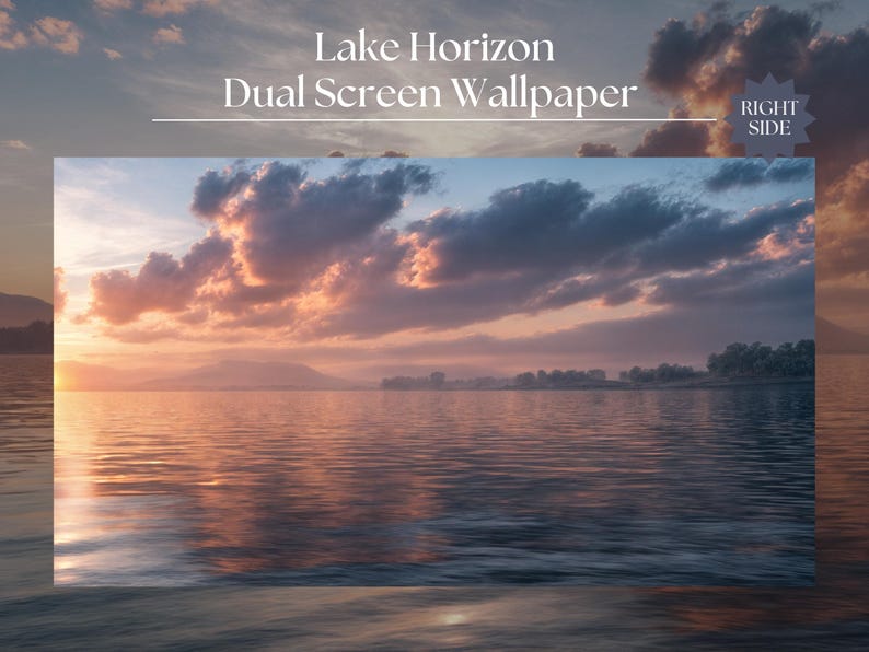Lake Horizon Ultrawide and Dual Monitor Wallpaper High-resolution ...