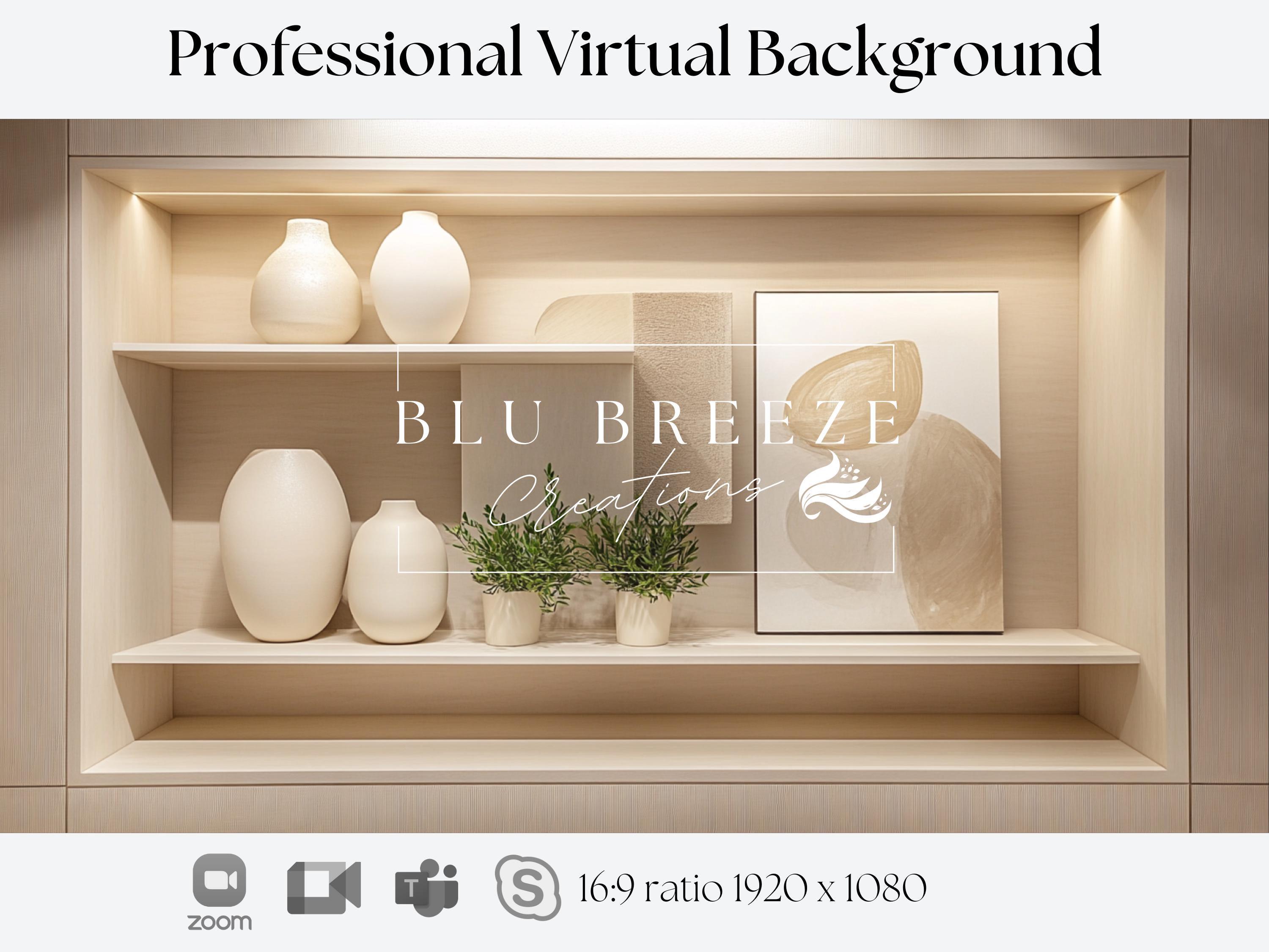 Zoom Simple Clean Background | Virtual Background for Zoom, Google Meet ...