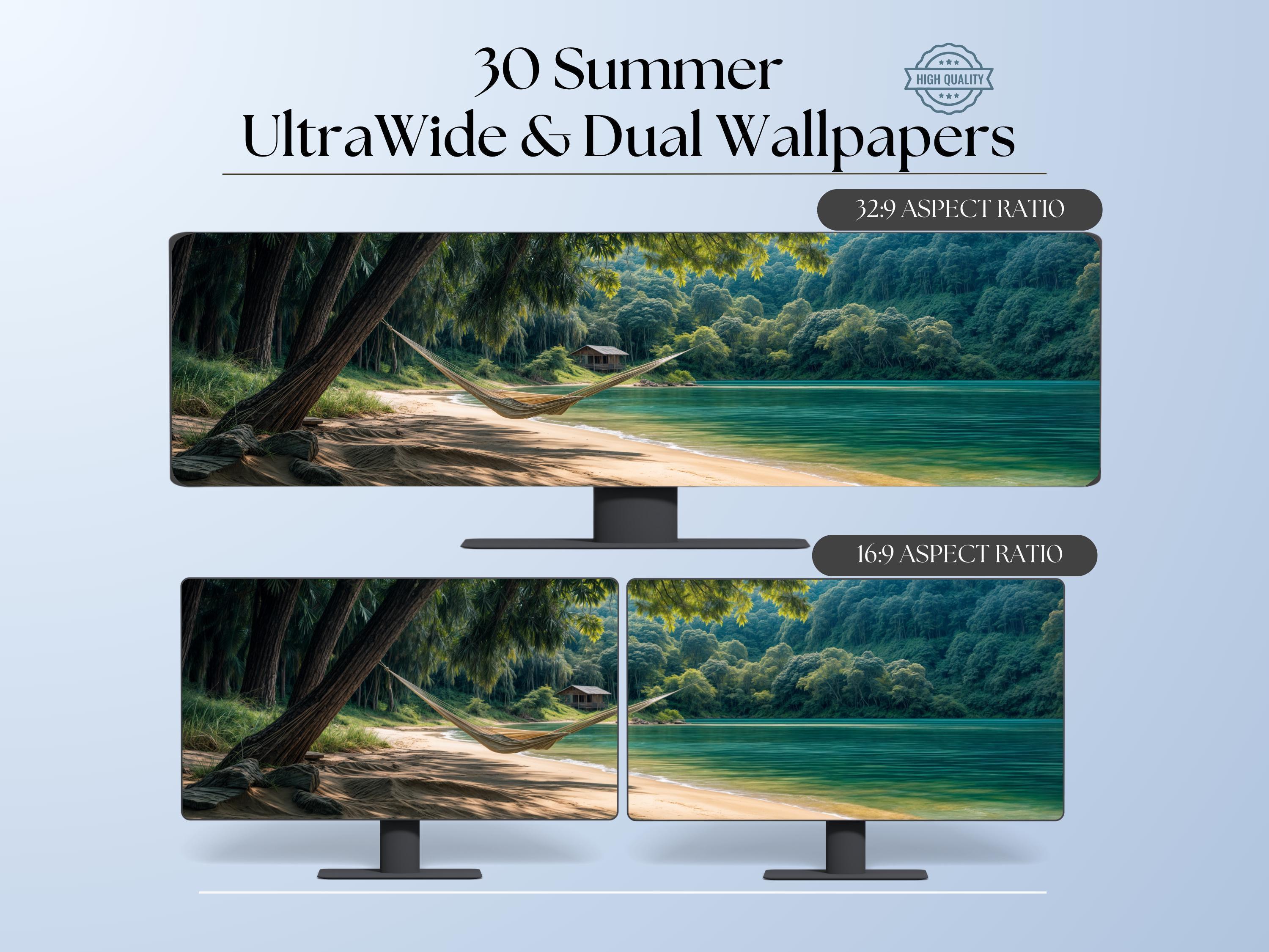 30-pack Summer Wallpaper Bundle for Ultrawide & Dual Monitors | 32x9 ...