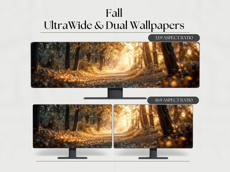 Fall Desktop Wallpapers for Ultrawide & Dual Monitors | Autumn 32x9 and ...