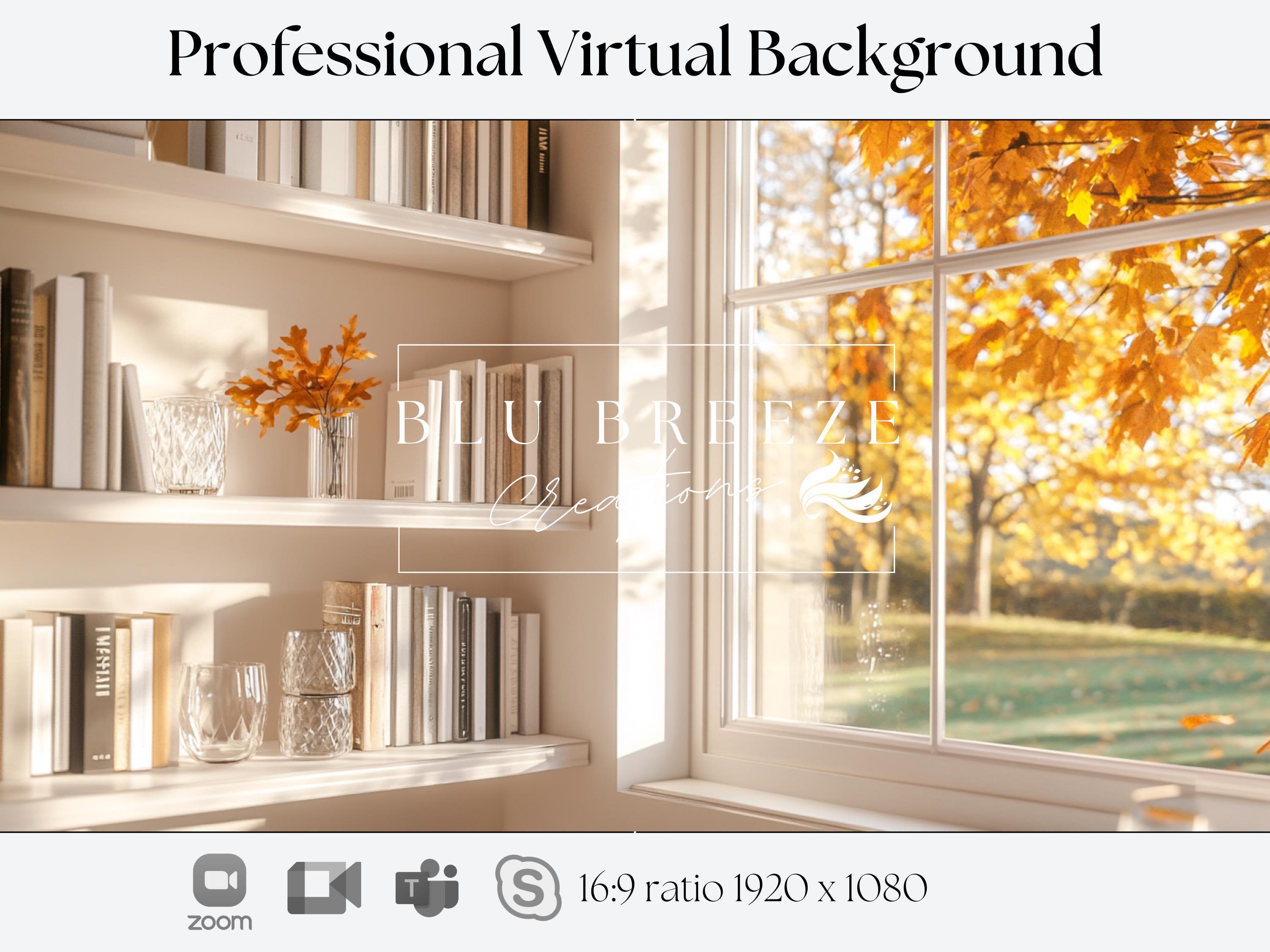 Fall Virtual Background | Compatible With Zoom, Teams, Webex, Skype ...