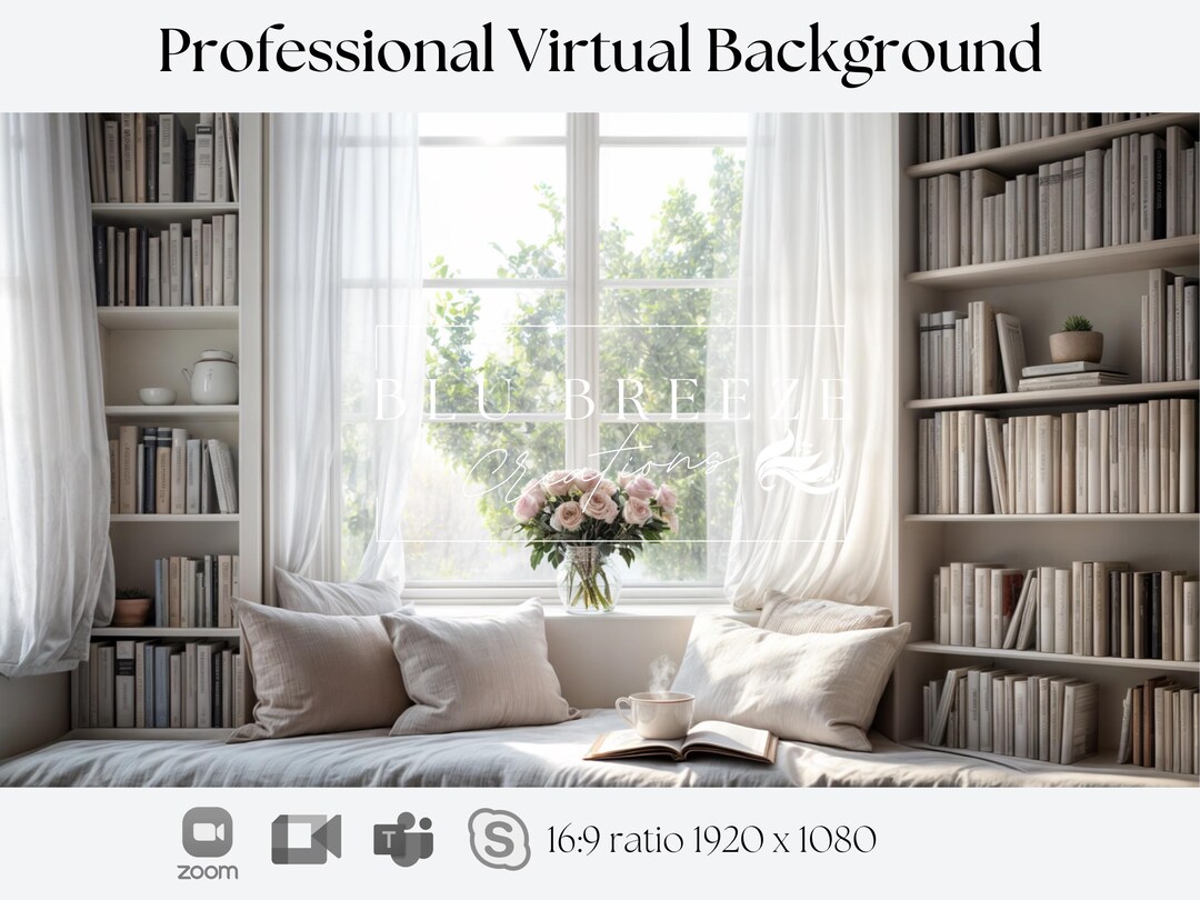 Virtual Background for Zoom Teams Webex Skype Google Meet | Peaceful ...