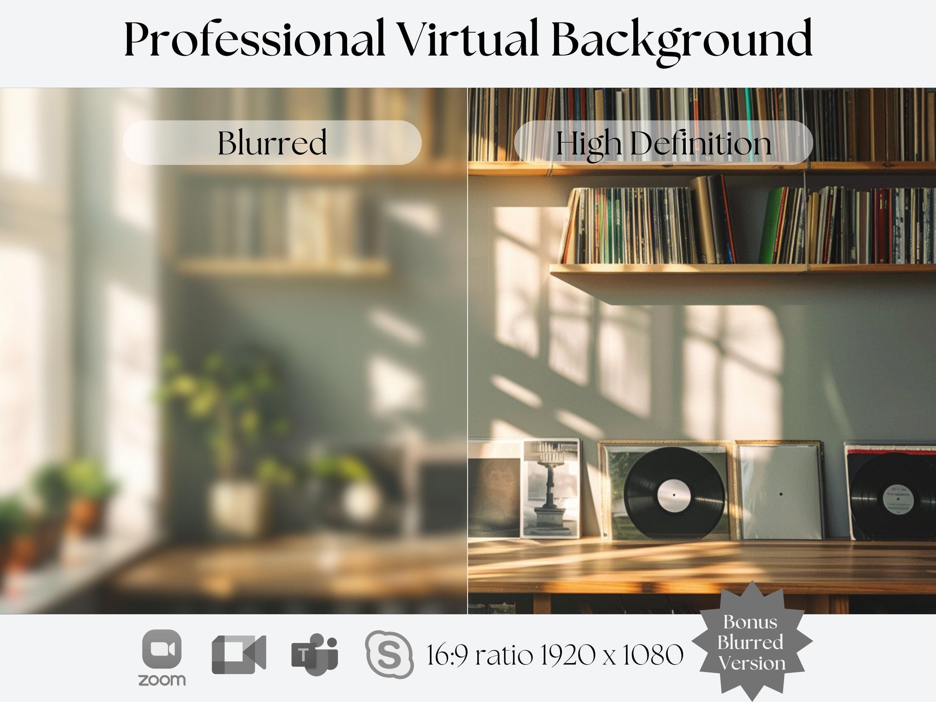 Vinyl Record Virtual Background | Compatible With Zoom, Teams, Webex ...