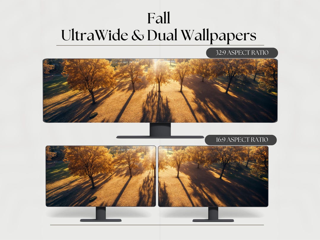 Fall Trees Wallpaper for Ultrawide and Dual Monitors | 32x9 and 16x9 ...