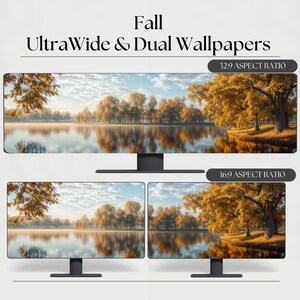 Fall Desktop Wallpaper for Ultrawide and Dual Monitors | 32x9 and 16x9 ...