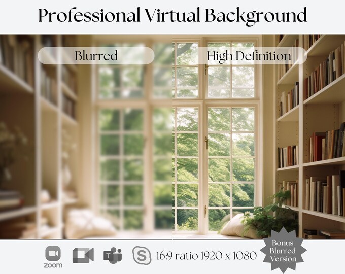 Virtual Background | Compatible With Zoom, Teams, Webex, Skype, Google ...