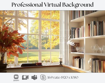 Fall Virtual Background Compatible With Zoom, Teams, Webex, Skype ...