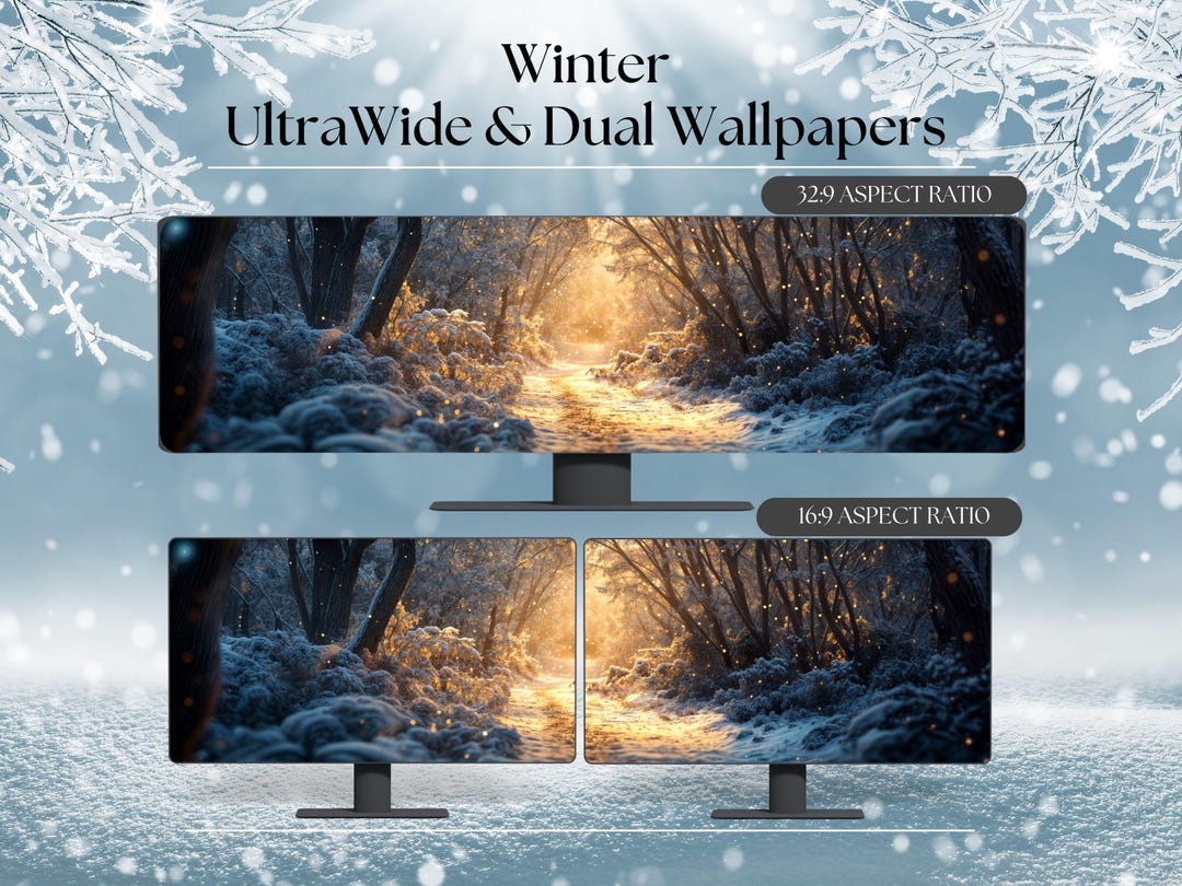 Winter Trail Wallpaper for Ultrawide and Dual Monitors High-resolution ...