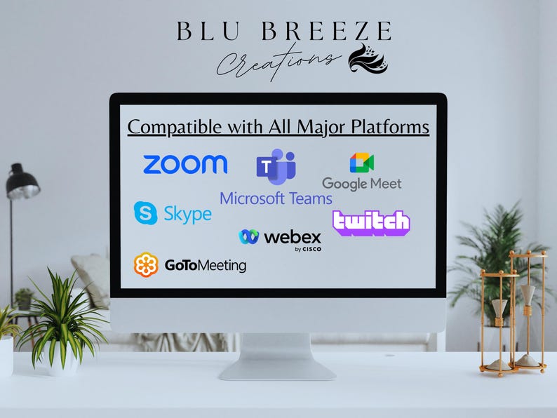 Virtual Background for Zoom Teams Webex Skype Google Meet | Plants and ...