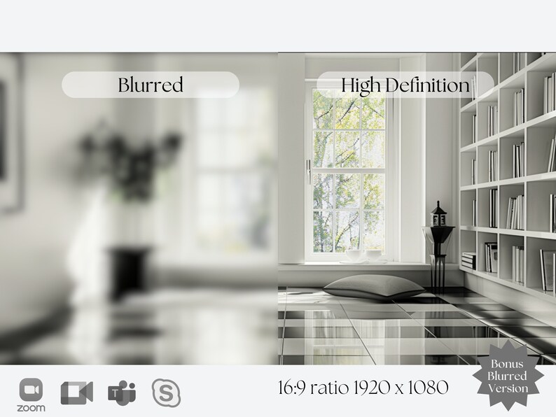 5 Simple Clean Virtual Backgrounds Perfect for Zoom, Teams Video Calls ...
