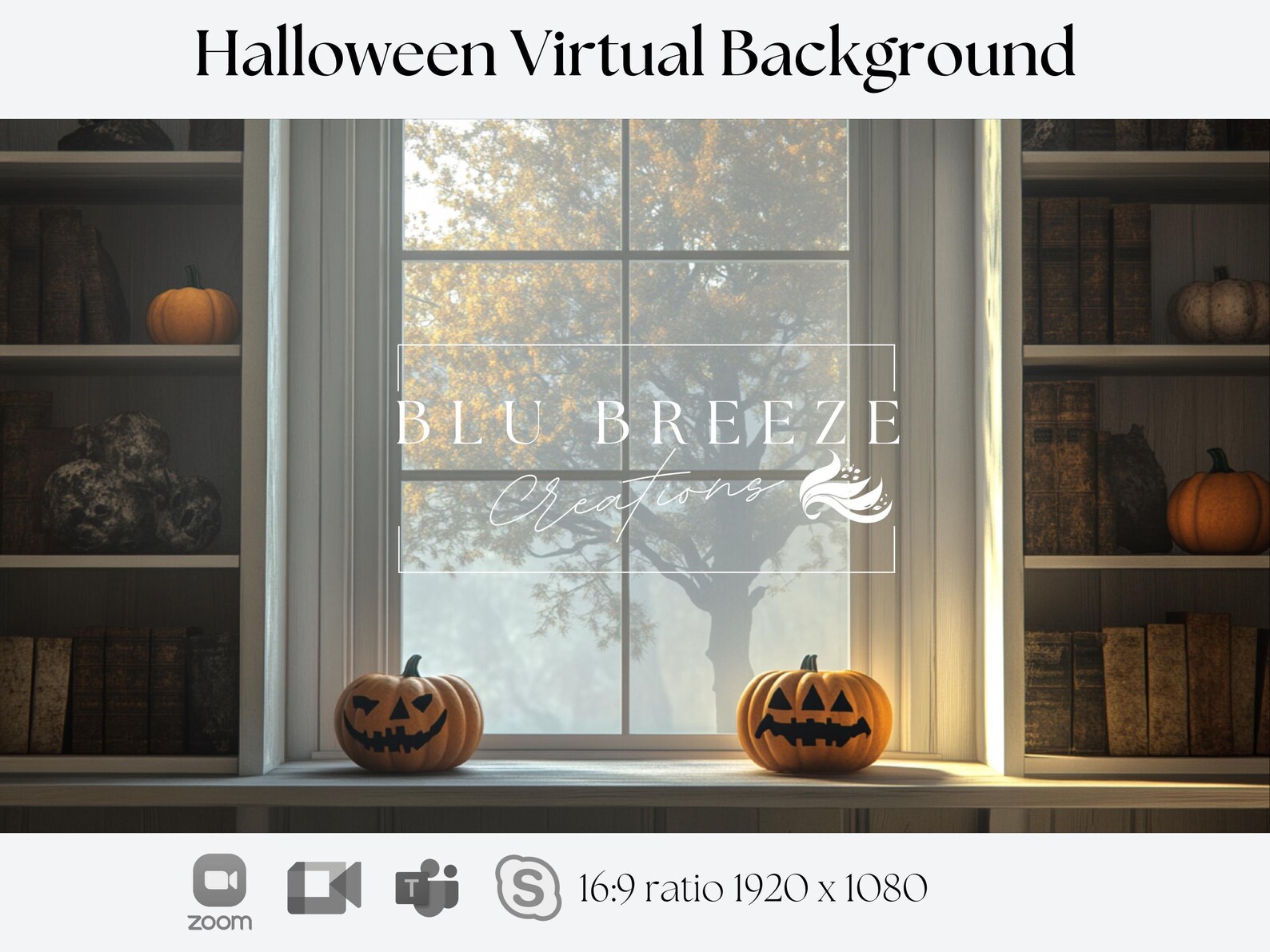 30 Halloween Virtual Backgrounds | Compatible With Zoom, Teams, Webex ...