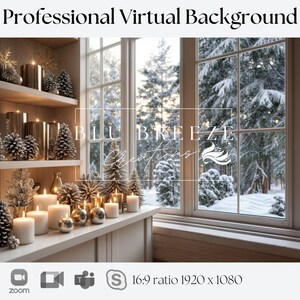 Winter Office Virtual Background for Zoom Teams Webex Skype Google Meet ...