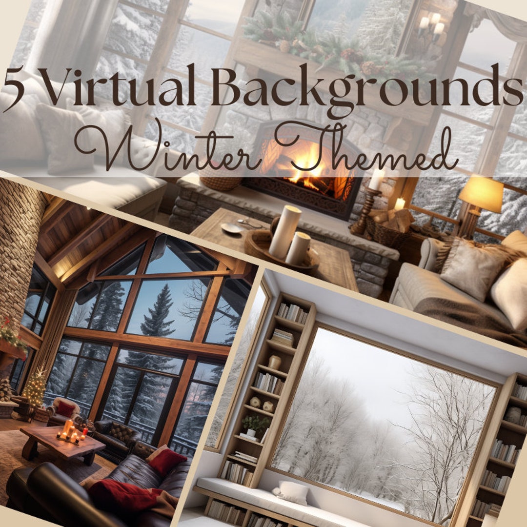 5 Winter Themed Virtual Backgrounds, Compatible With Zoom, Teams ...
