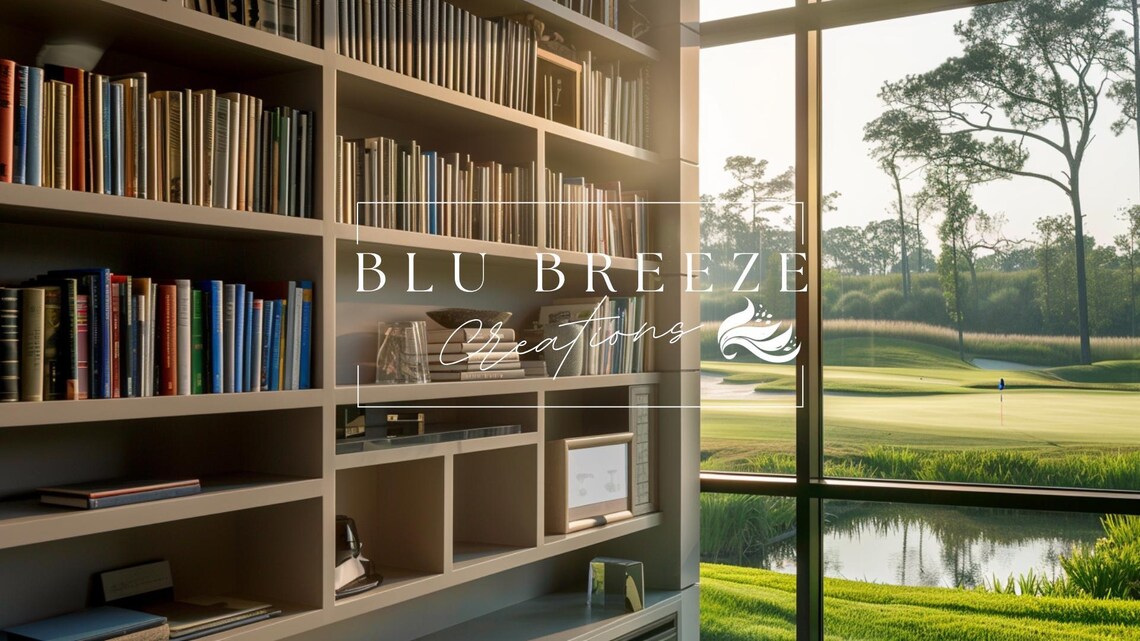 Golf Course Office Background | Compatible With Zoom, Teams, Webex ...